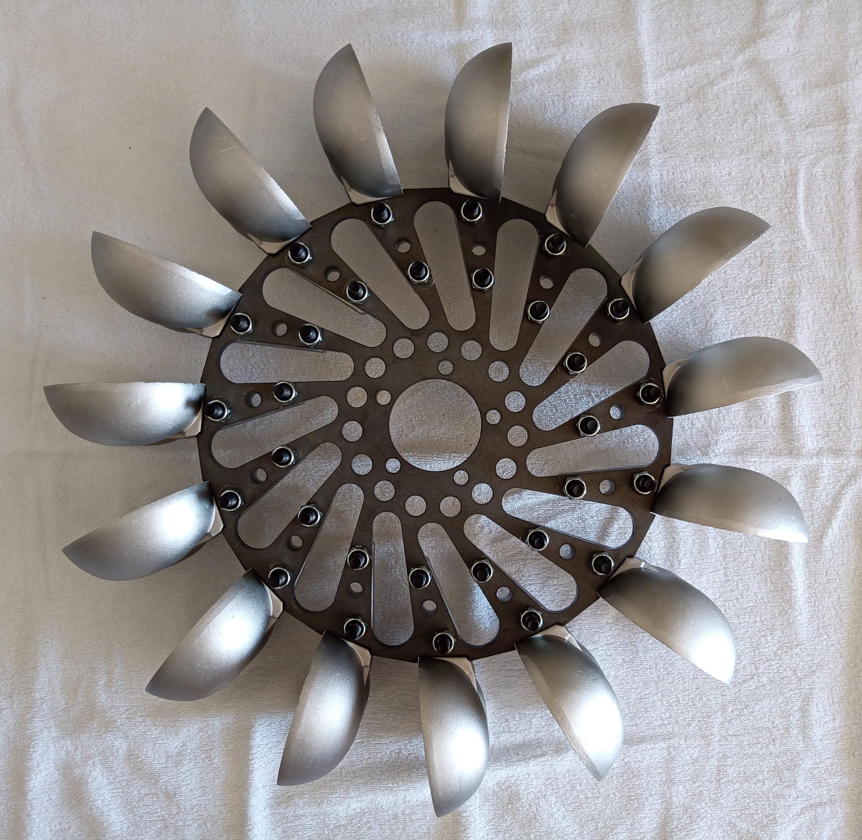 Pelton Turbine Wheel, 15 Spoon Unassembled 580 Mm 22.83 Inch - Etsy