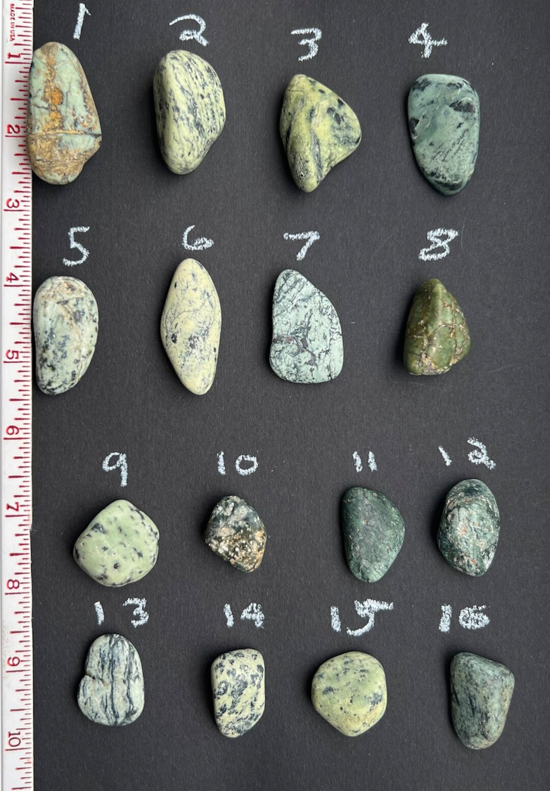Tumbled Smooth Serpentine New Jade Crystal Gemstone Rocks From Vermont ...