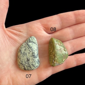 Tumbled Smooth Serpentine New Jade Crystal Gemstone Rocks From Vermont ...