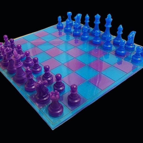 Resin Chess Set - Etsy