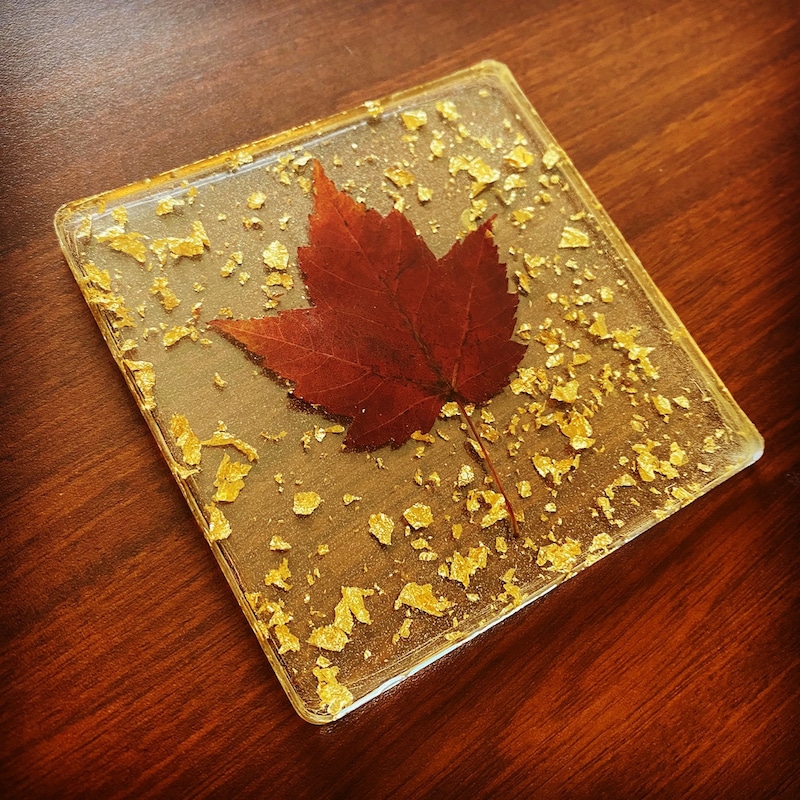 Leaf Coasters - Etsy