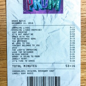 The Prom Album Receipt Sticker - Etsy