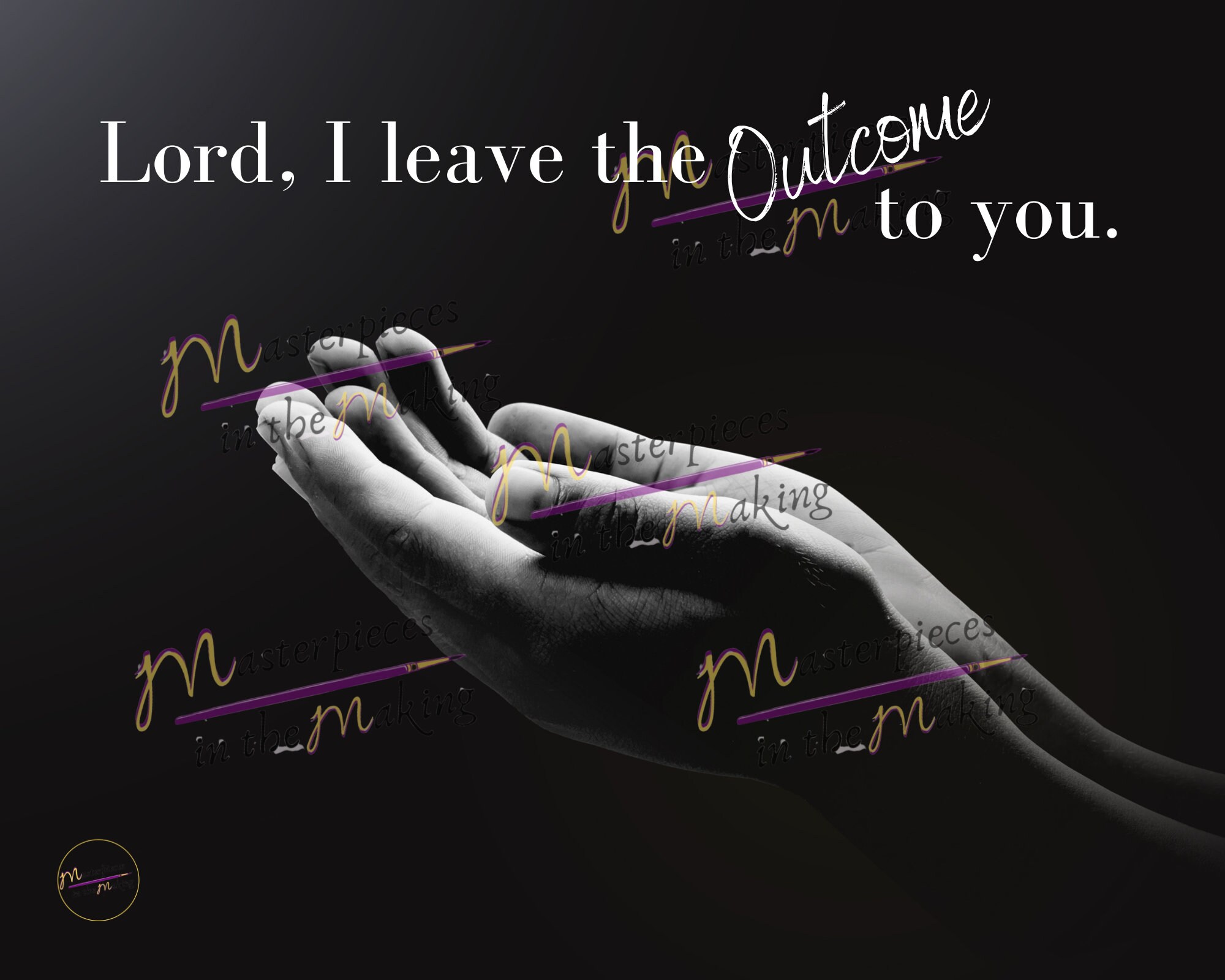 Poster Surrender Lord Christian Art Decor His Will His Way - Etsy