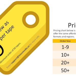 10 Pack - Video Tape Transfer Service (VHS, Hi8, Video 8, 8mm, VHS-C ...