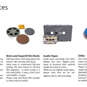 10 Pack - Video Tape Transfer Service (VHS, Hi8, Video 8, 8mm, VHS-C ...