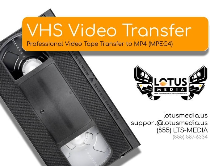 Professional Vhs Transfer Service, Vhs Tape Digitized Into Digital File ...