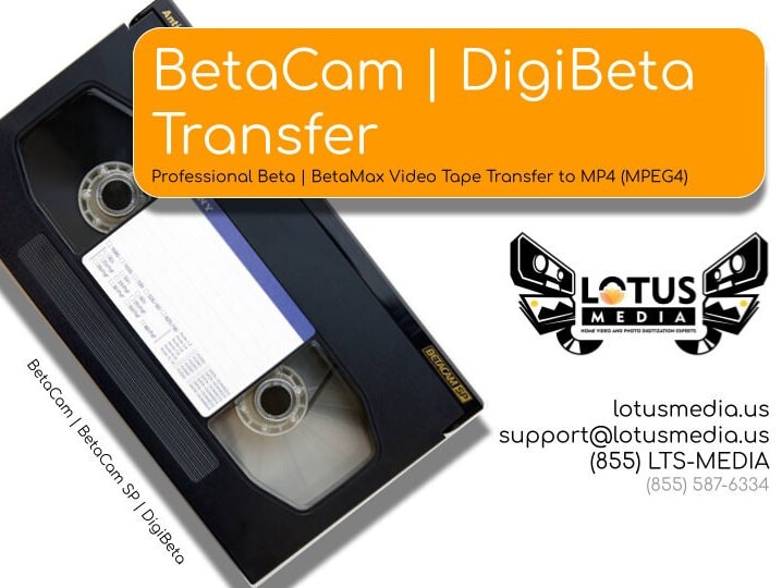 Betacam, Digibeta, Betacam SP Video Tape Transfer Service, Digitization ...