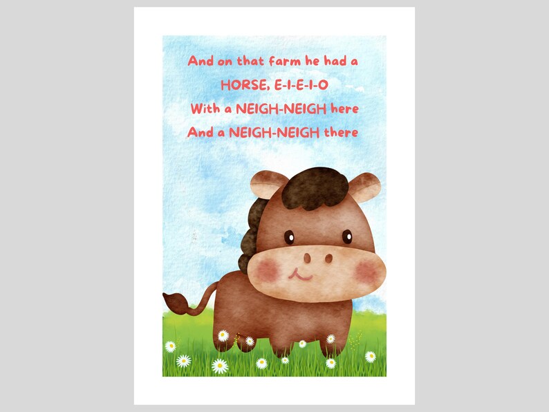 Old Macdonald, Farm Animals, Cow, Horse, Pig, Chicken, Sheep, Barn ...