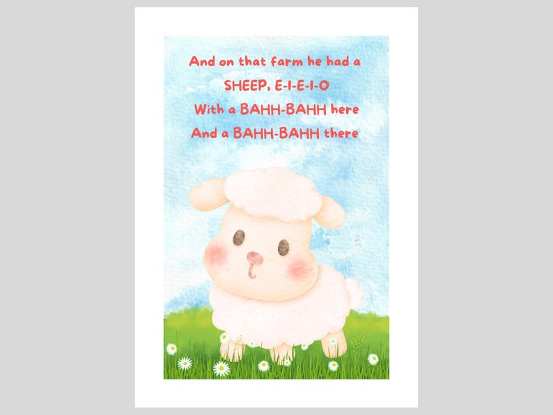 Old Macdonald, Farm Animals, Cow, Horse, Pig, Chicken, Sheep, Barn ...