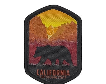 Cali Patch // Black / White / Fabric Patch / Iron on / Sew on ...