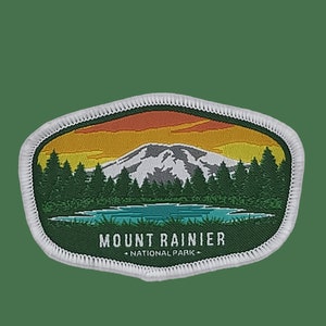 Mount Rainier National Park Woven Patch - Etsy