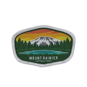 Mount Rainier National Park Woven Patch - Etsy