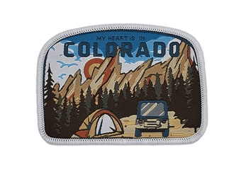 Colorado Patch, My Heart is in Colorado Patch, Single Embroidered Patch ...