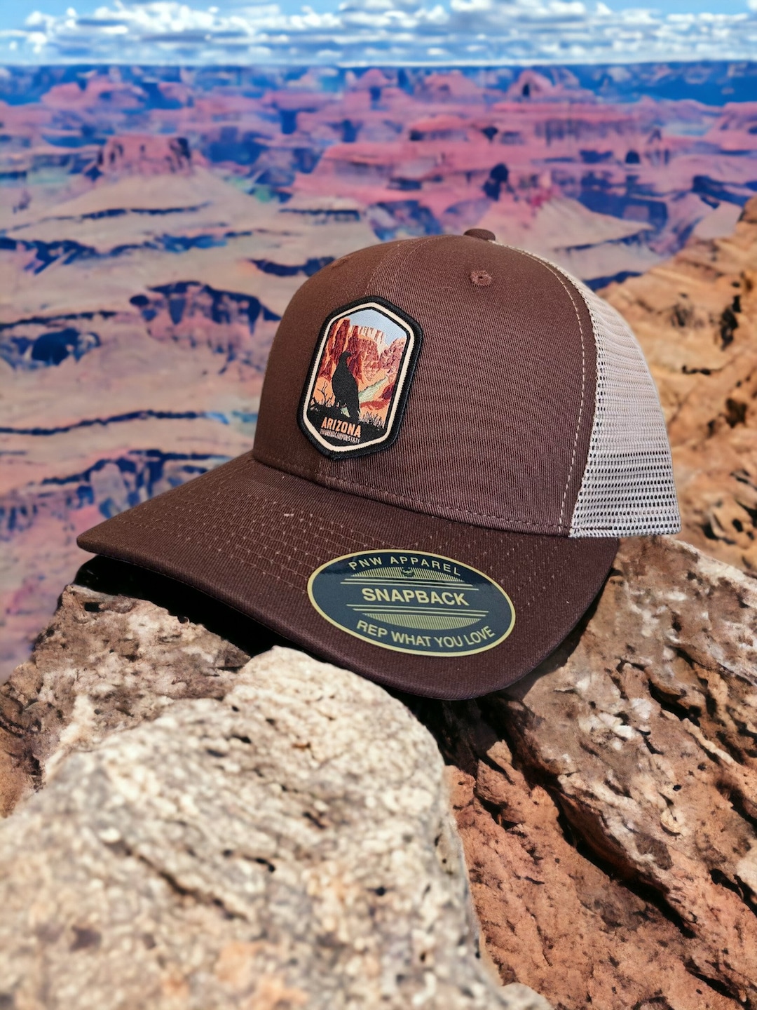 Arizona Snapback Hat W/ Grand Canyon Patch - Etsy
