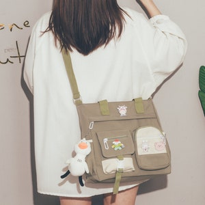 Cute Handbag/crossbody Canvas Bag/student Shoulder Bag/vintage - Etsy