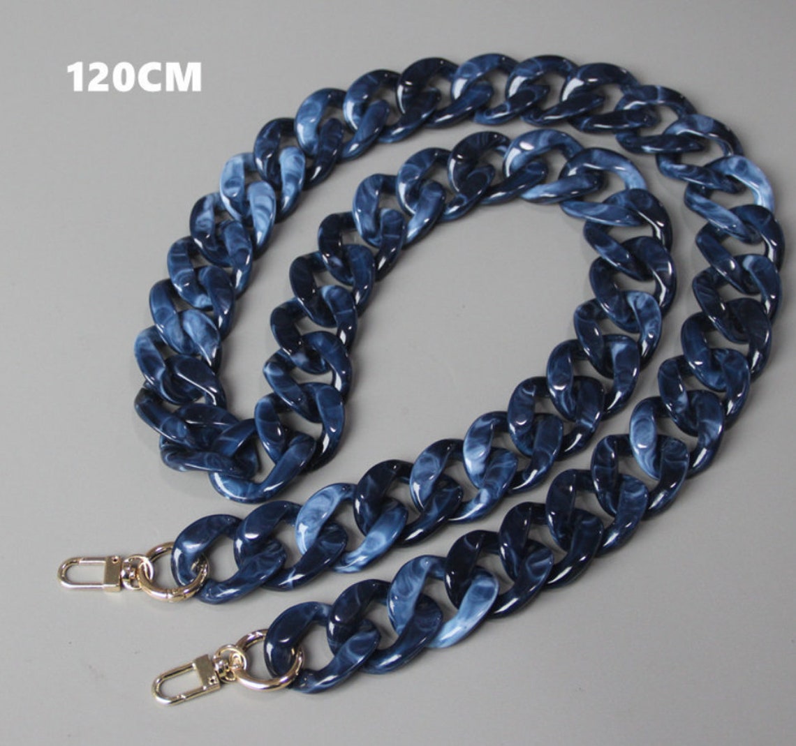 Color Acrylic Resin Chain/retro Handmade Detachable Thick - Etsy