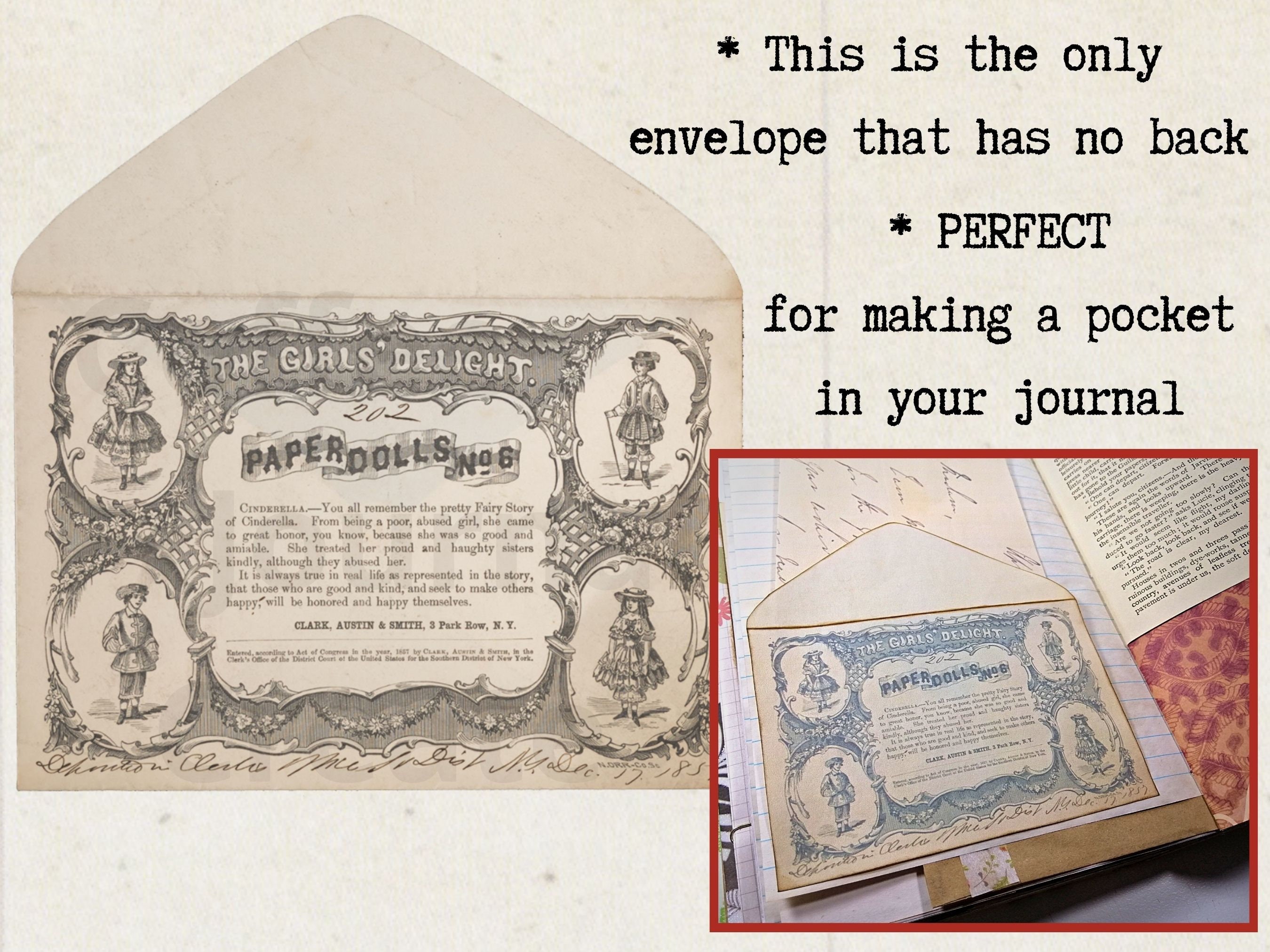 Antique 1800's Envelopes, Instant Digital Download, Printable Folding ...