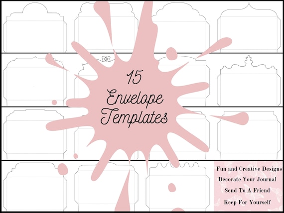 Printable Digital Envelope Download Templates Ephemera for - Etsy