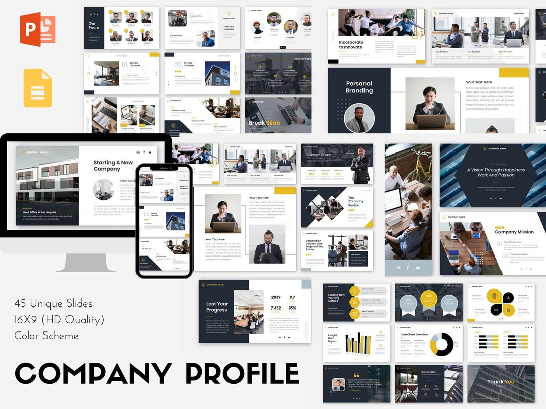 Company Profile Business and Startup Presentation Template, Powerpoint ...