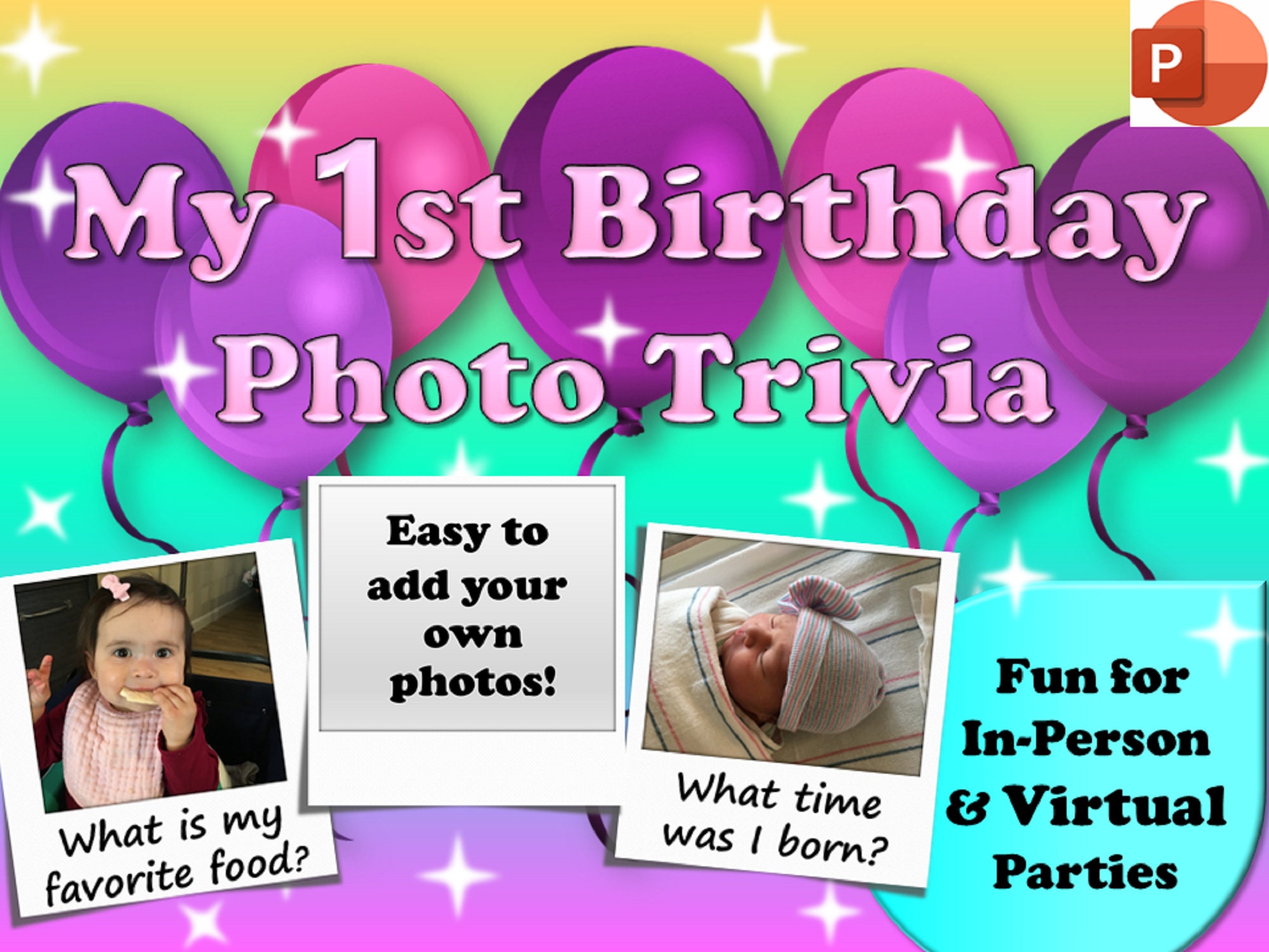 First Birthday Party Game, Baby Girl Birthday Ideas, 1st Birthday ...