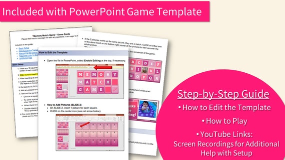 Memory Game Template For Powerpoint