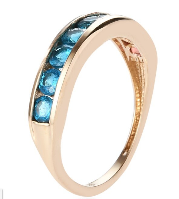 Stacking London Blue Topaz Eternity, Dainty Ring, Gift Idea, Minimalist ...