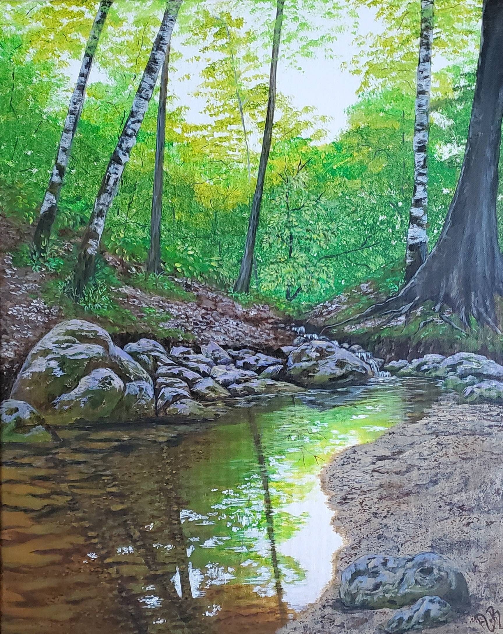 Acrylic Painting Landscape Original Painting Nature Art - Etsy