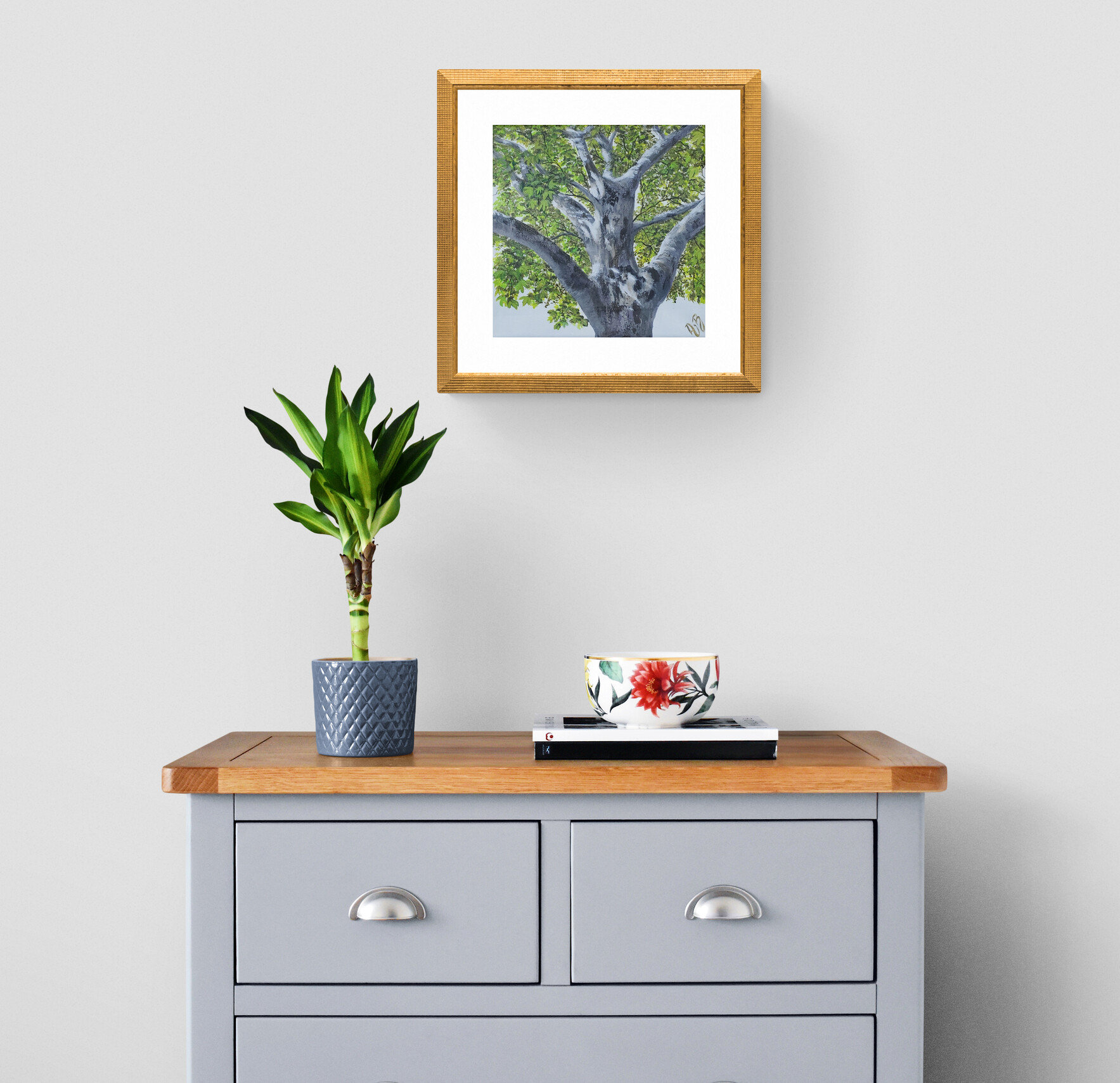 Acrylic Painting , Tree Original Painting , Sycamore Tree , Canvas Art ...