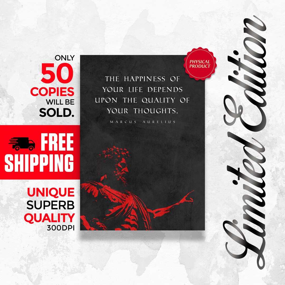 Stoic Poster LIMITED EDITION Inspirational Motivational, Stoic Virtues ...