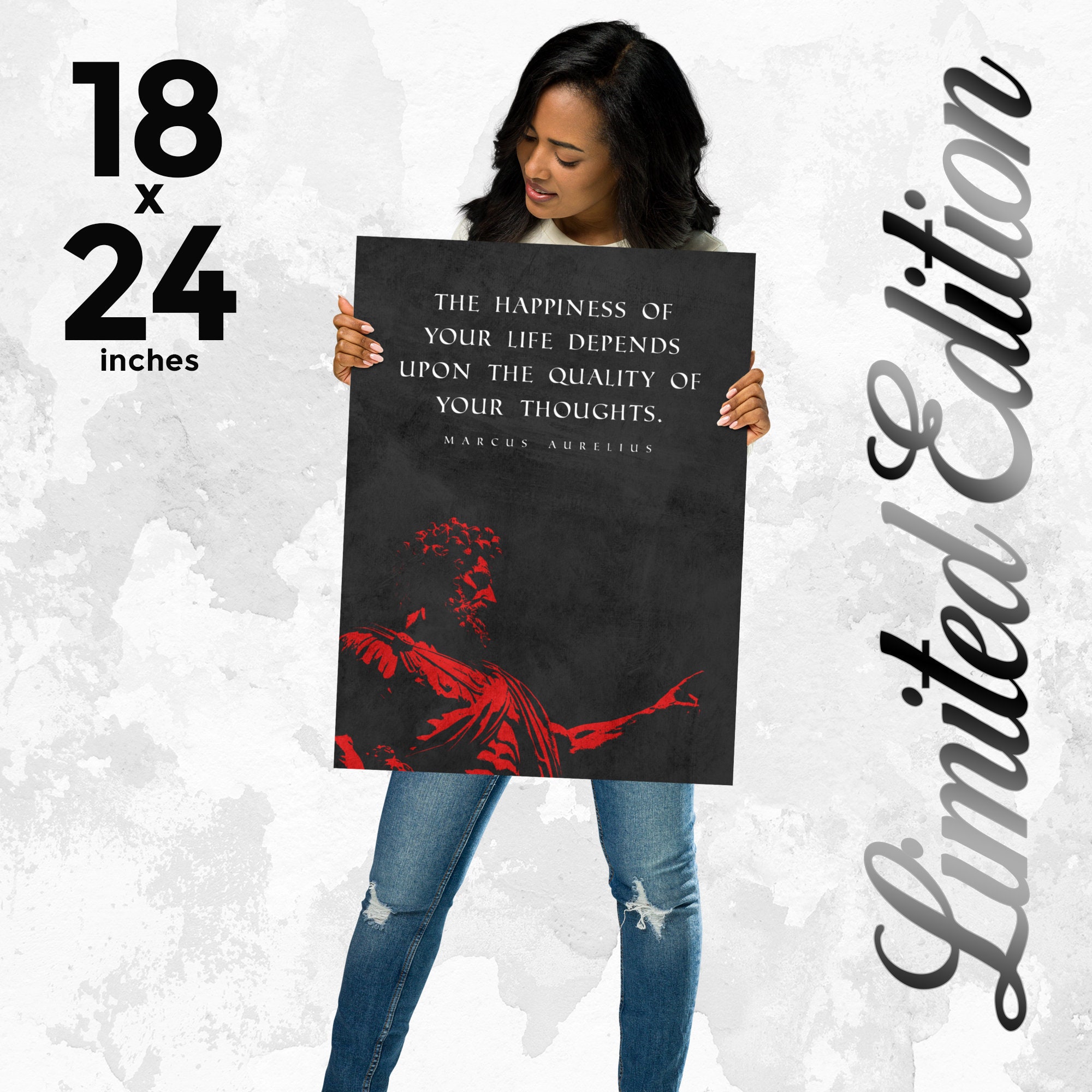 Stoic Poster LIMITED EDITION Inspirational Motivational, Stoic Virtues ...