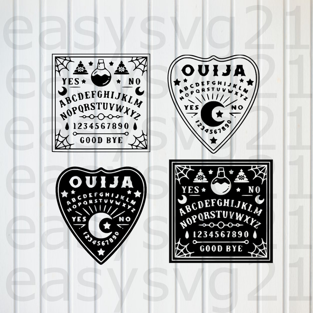 Ouija Board Svg, Clipart, Cricut, Silhouette, Cutting Files, T-shirt ...