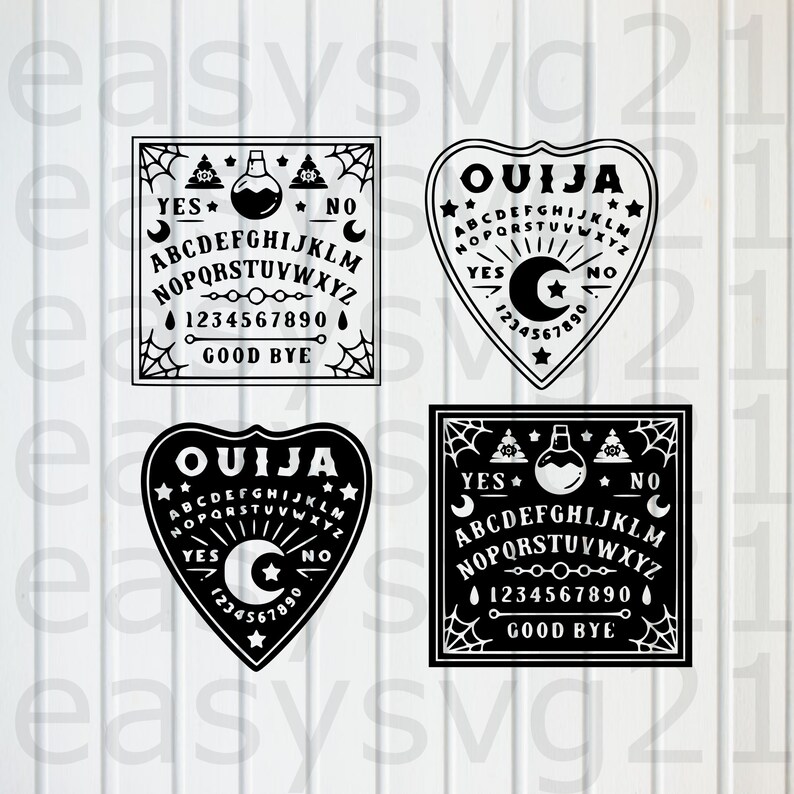 Ouija Board Svg Clipart Cricut Silhouette Cutting Files - Etsy