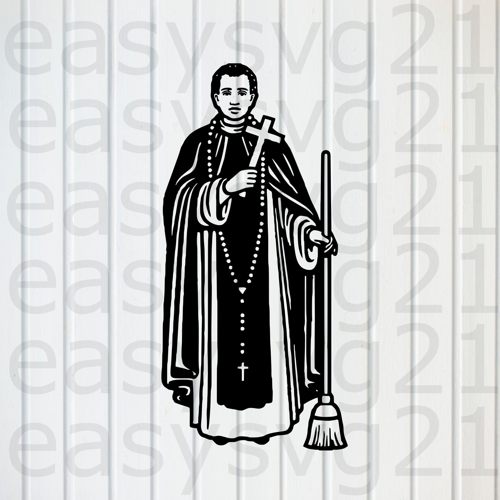 Saint Martin De Porres Svg Clipart Cricut Silhouette - Etsy Canada