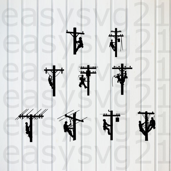 Lineman Svg - Etsy