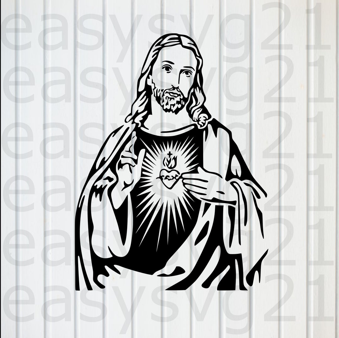 Jesus Christ Svg, Clipart, Cricut, Silhouette, Cutting Files, T-shirt ...