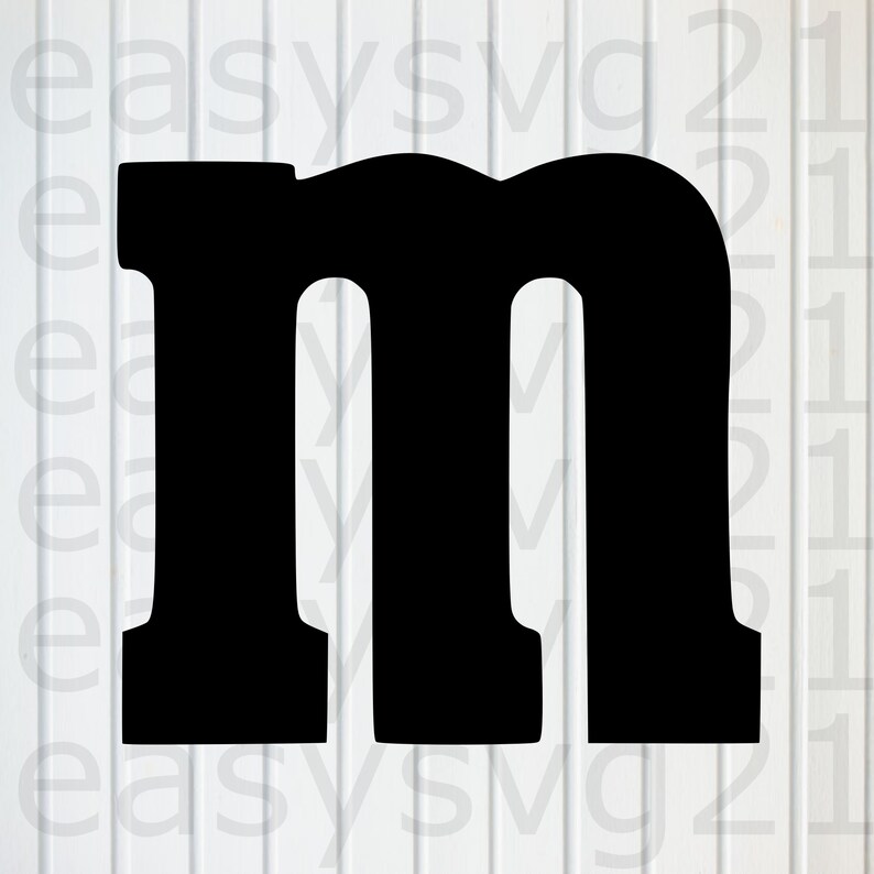 Small Letter M Svg, M Svg, Clipart, Cricut, Silhouette, Cutting Files ...