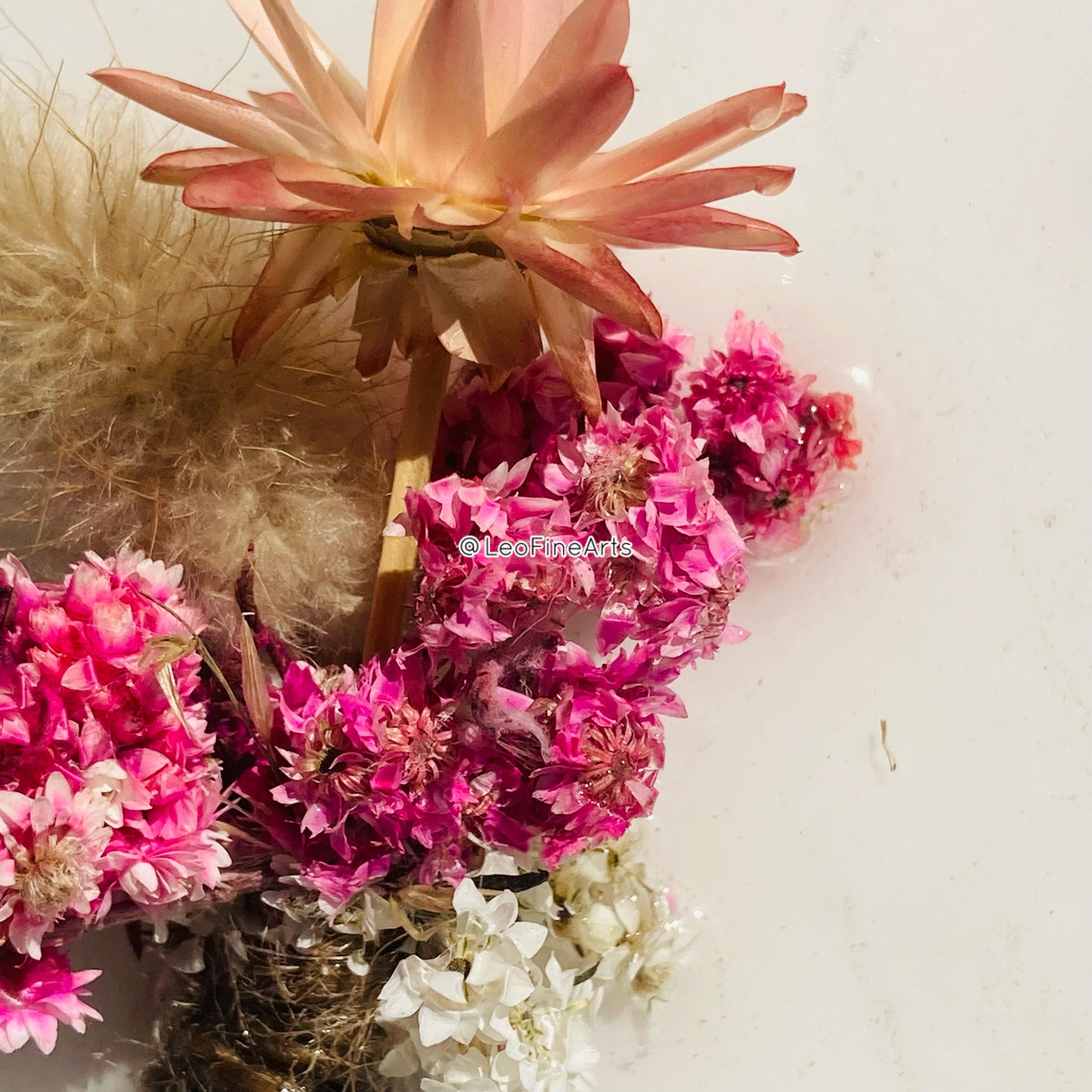 Flower Picture Frame Custom Frame Birthday Anniversary Wedding Gift ...