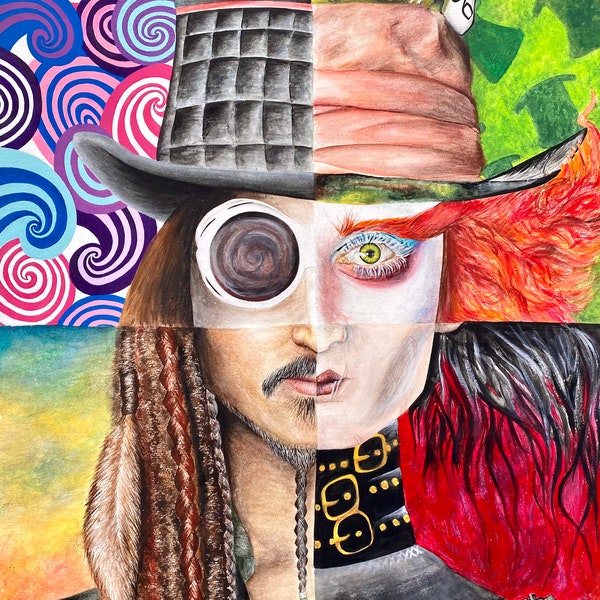 Johnny Depp Character Art - Etsy