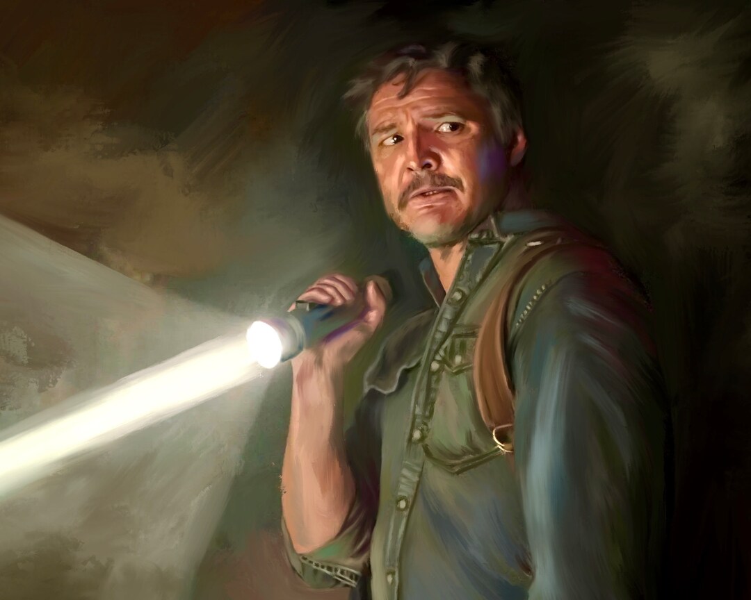 Joel the Last of Us Pedro Pascal Fan Art Signed Print, Multiple Sizes ...