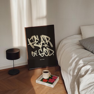 Fear of God Graffiti EXCLUSIVE Poster - Street Art - Wall Art - Decor ...