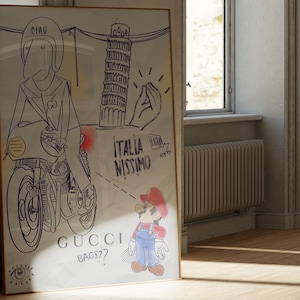 GUCCI INSPIRED Wall Decor - Luxury Interior Design - Luxury Wall Art ...