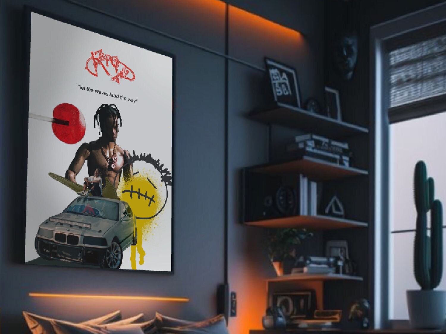 Travis Scott Utopia Kpop EXCLUSIVE Poster Travis Scott Rodeo Wall Art ...