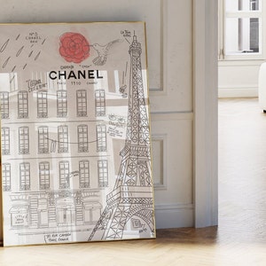 Chanel Inspired Wall Decor Luxury Interior Design Coco Chanel Wall Art ...