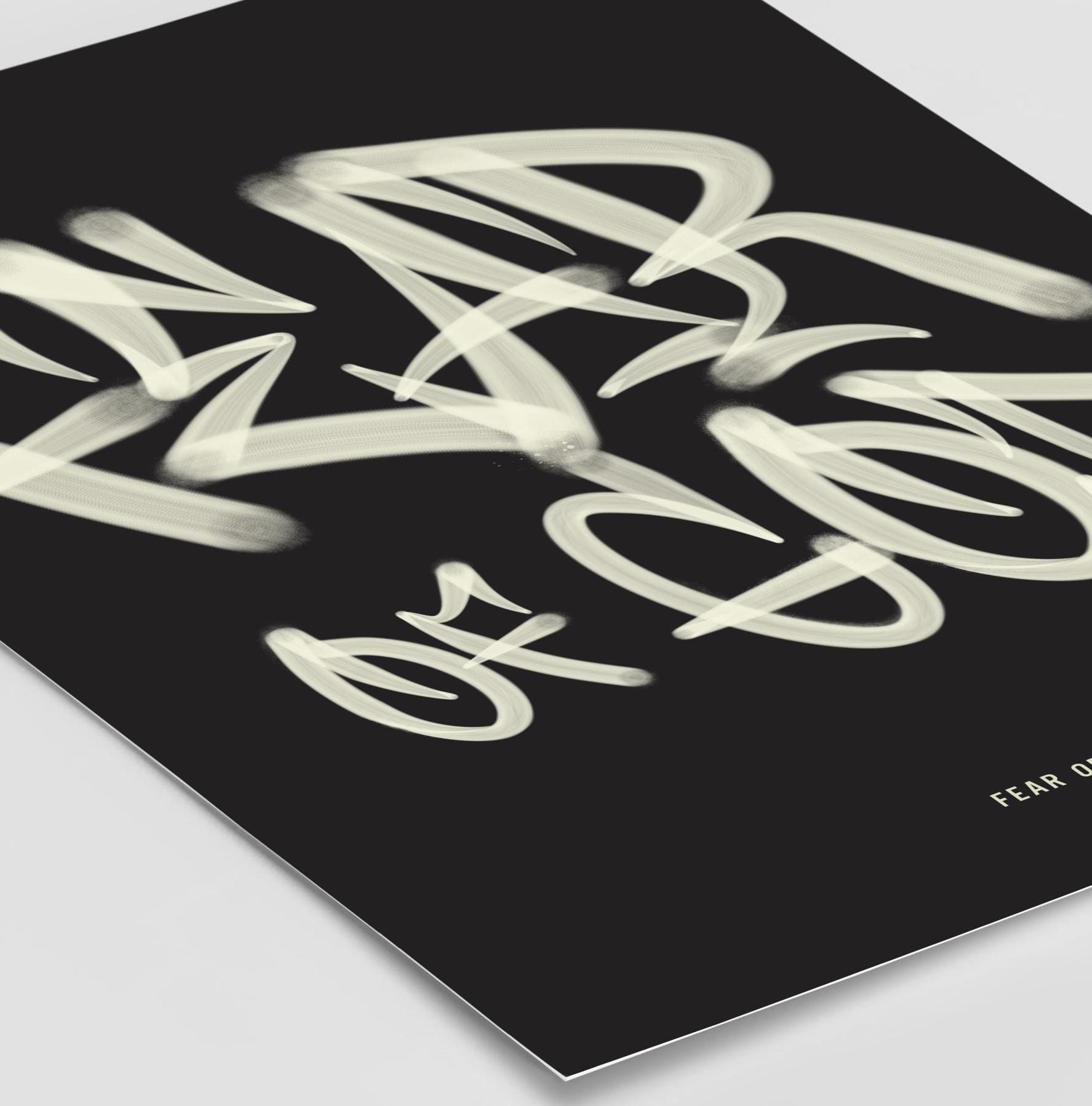 Fear of God Graffiti EXCLUSIVE Poster - Street Art - Wall Art - Decor ...