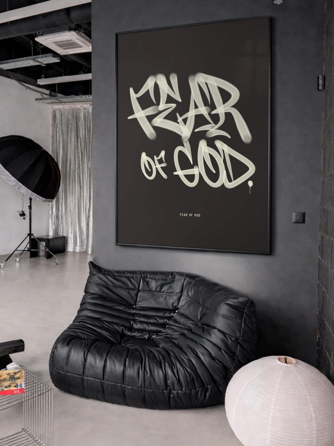 Fear of God Graffiti EXCLUSIVE Poster - Street Art - Wall Art - Decor ...