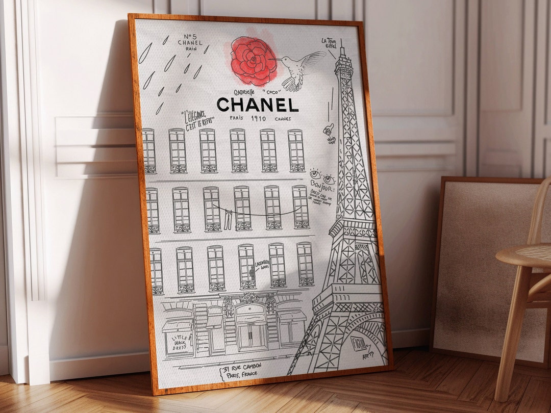 Chanel Inspired Wall Decor - Luxury Interior Design - Coco Chanel Wall ...