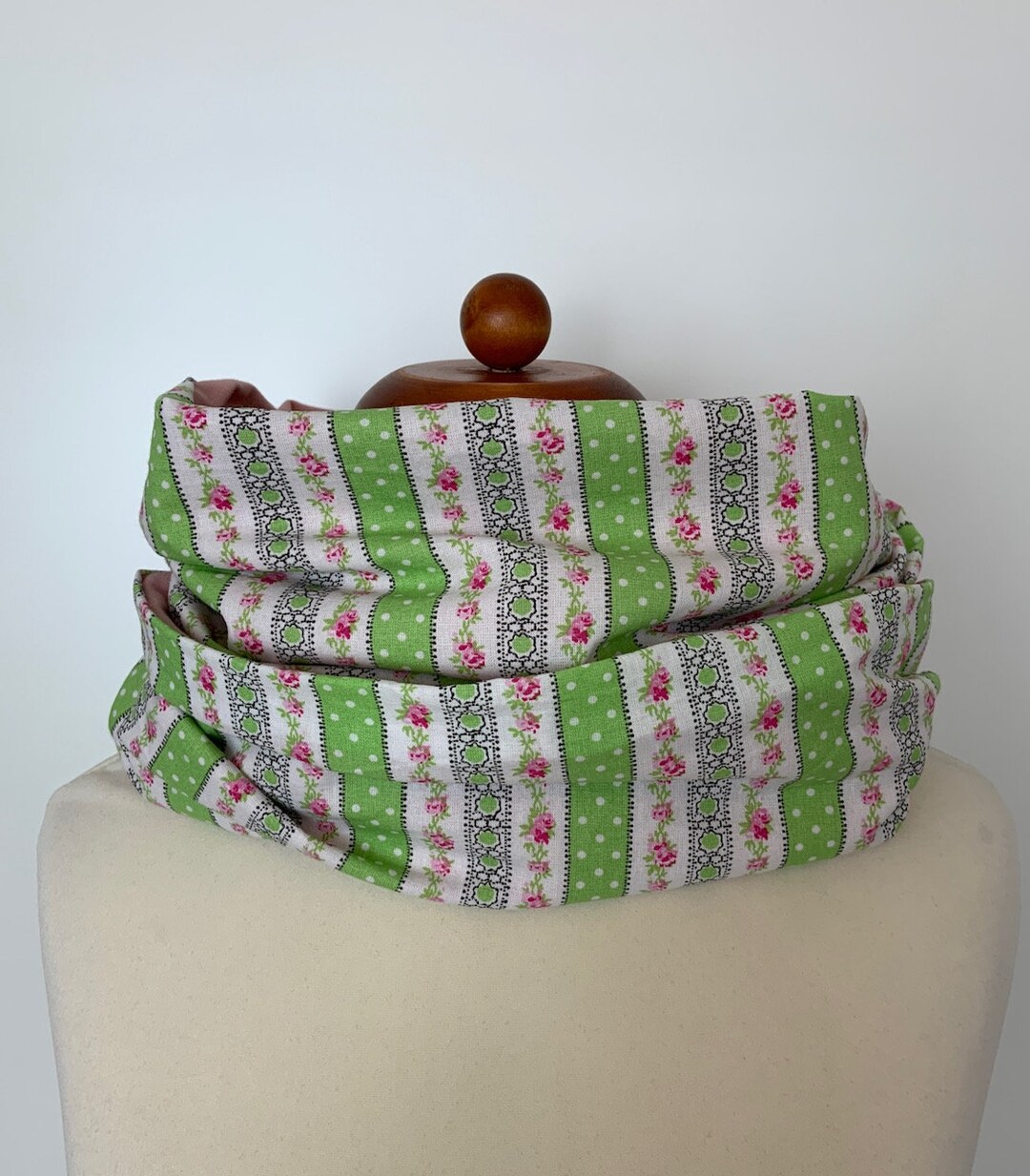 Summer Double Loop Scarf Cuddly Scarf Stole Light Green NEW - Etsy