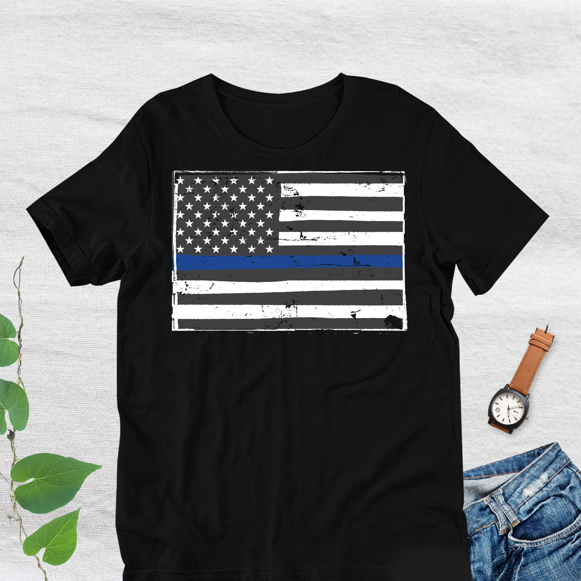 Thin Blue Line Tshirt, Police Lives Matter, Law Enforcement Support ...