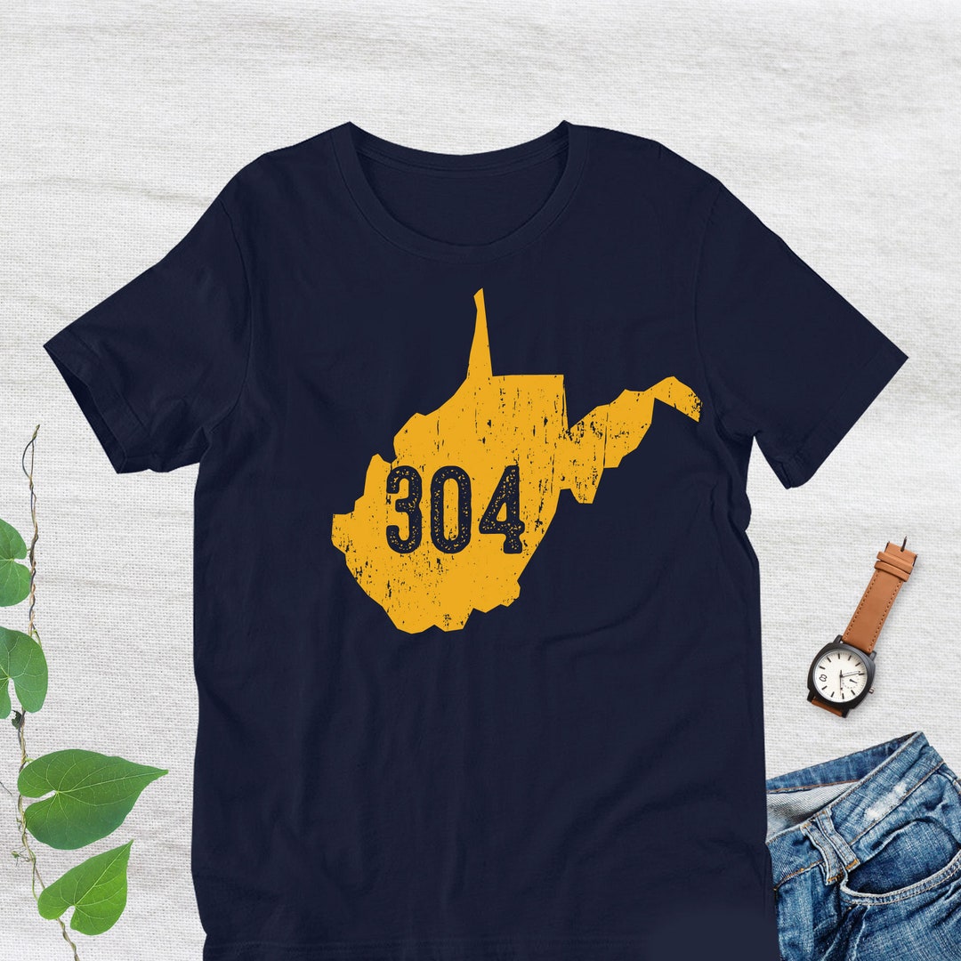 West Virginia 304 Shirt, Area Code 304 Tshirt, West Virginia Pride ...