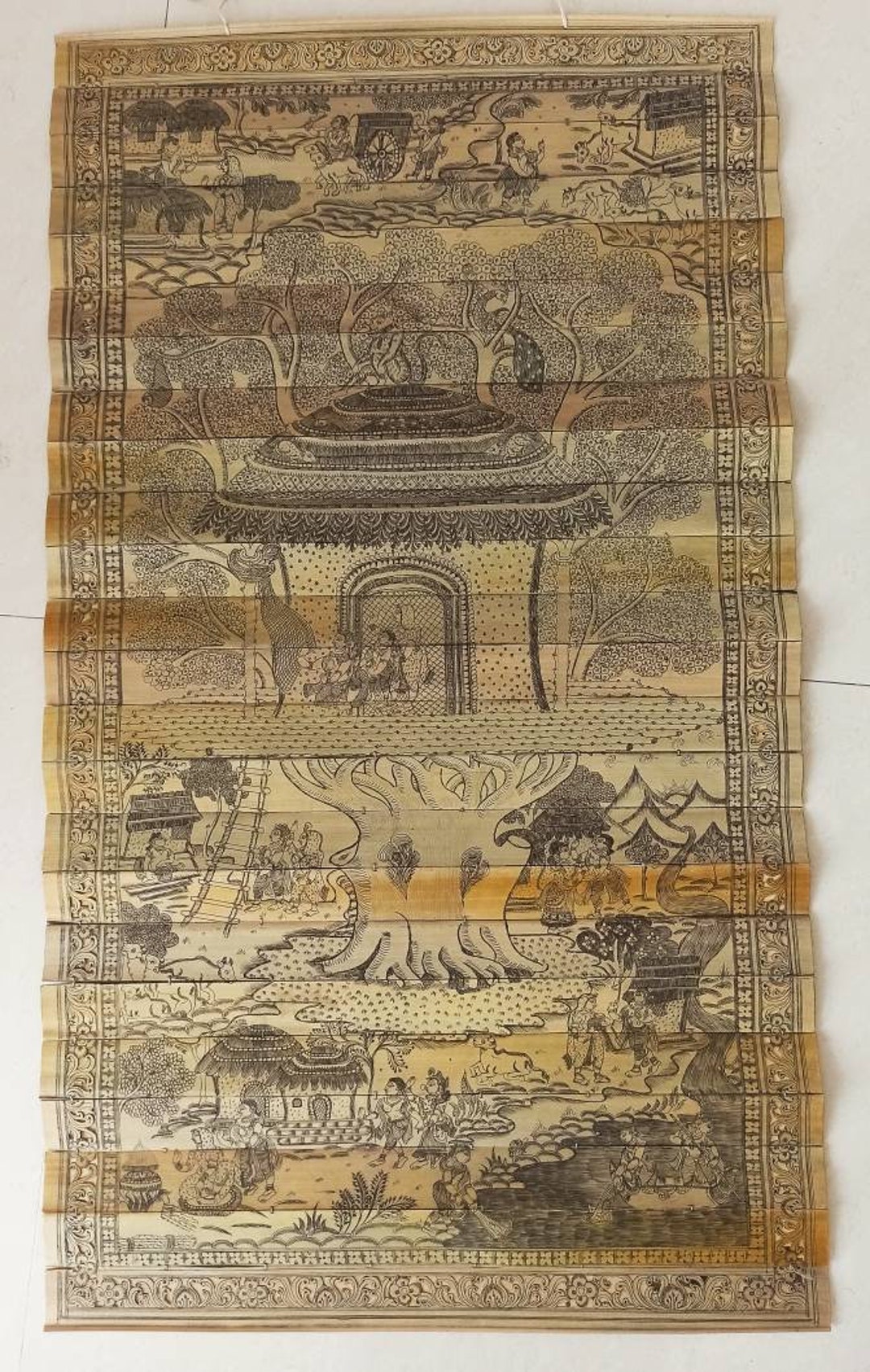 Unique Indian Palm Leaf Etching and Carving Art - Tala Pattachittra ...